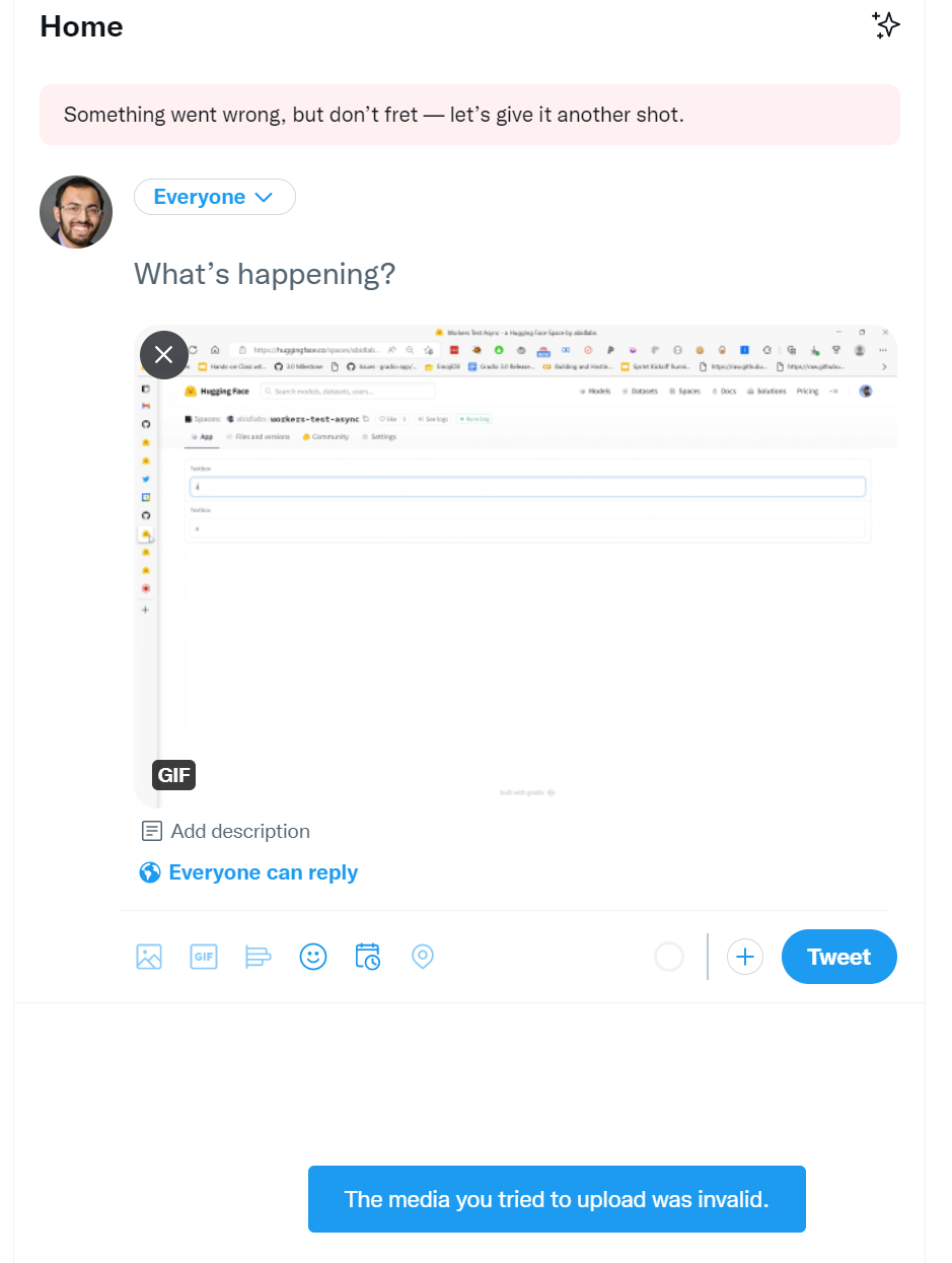 Gifs made by gifcap.dev cannot be shared on Twitter · Issue #74 · joaomoreno/gifcap · GitHub