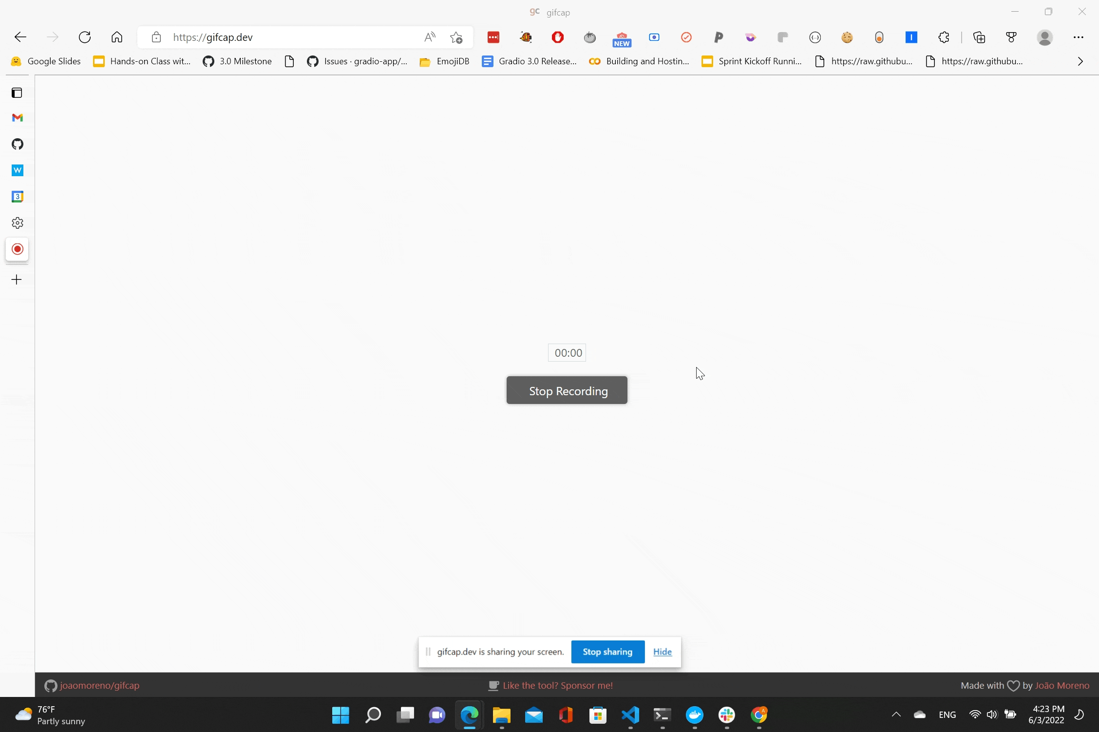 Gifs made by gifcap.dev cannot be shared on Twitter · Issue #74 · joaomoreno/gifcap · GitHub