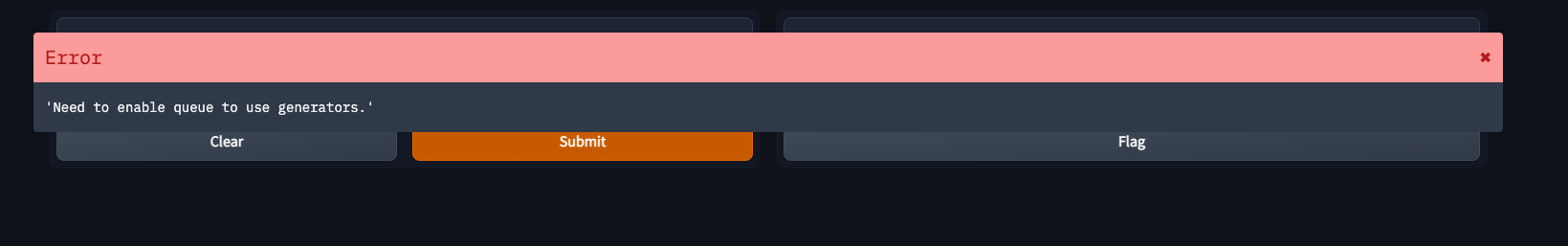 Better UI for Gradio Errors · Issue #2206 · gradio-app/gradio · GitHub