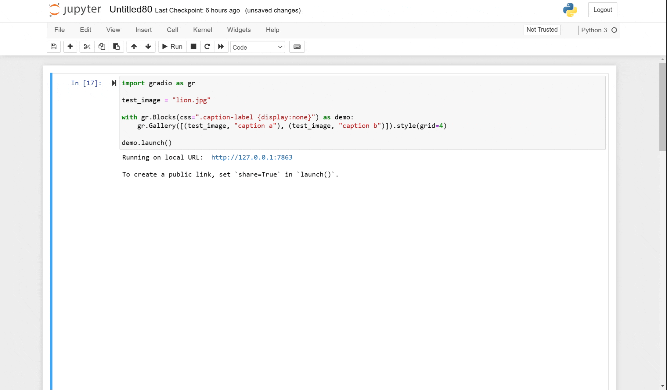 Gallery labels: show the labels only below the image when clicked and ...