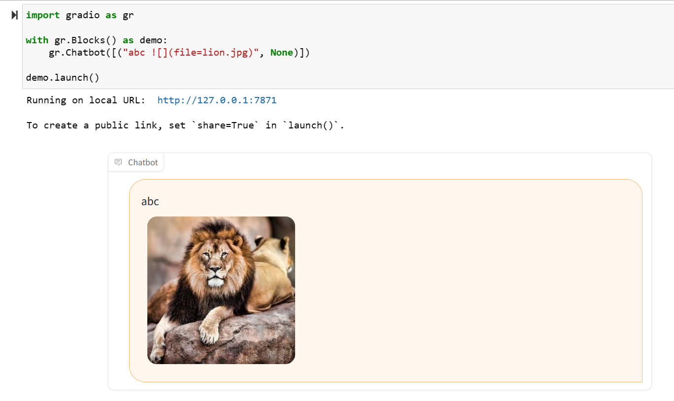 Fix padding for chatbot image + text in same chat bubble · Issue #3340 · gradio-app/gradio · GitHub
