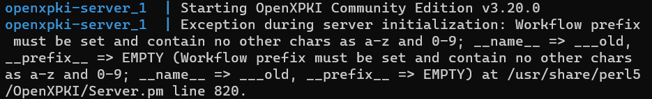 Workflow prefix must be set · Issue #856 · openxpki/openxpki · GitHub