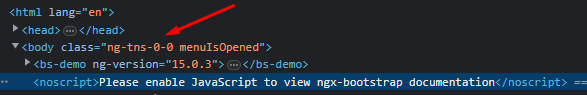 Class ng-tns added in tag body · Issue #6566 · valor-software/ngx-bootstrap · GitHub