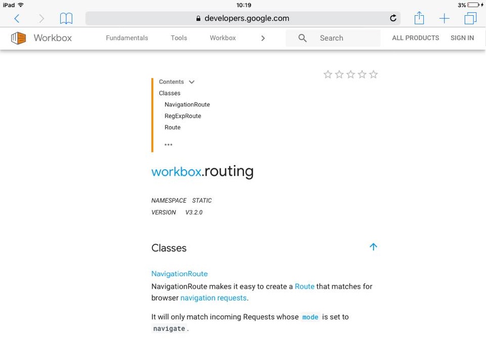 Hard to read doc's on a tablet or other mobile devices · Issue #1526 · GoogleChrome/workbox · GitHub
