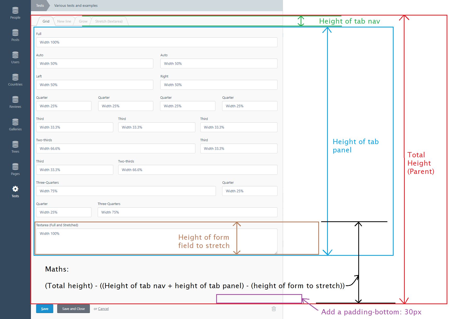 Field option "stretch: true" causes overflow / doesn't work for rich editor · Issue #2303 ...