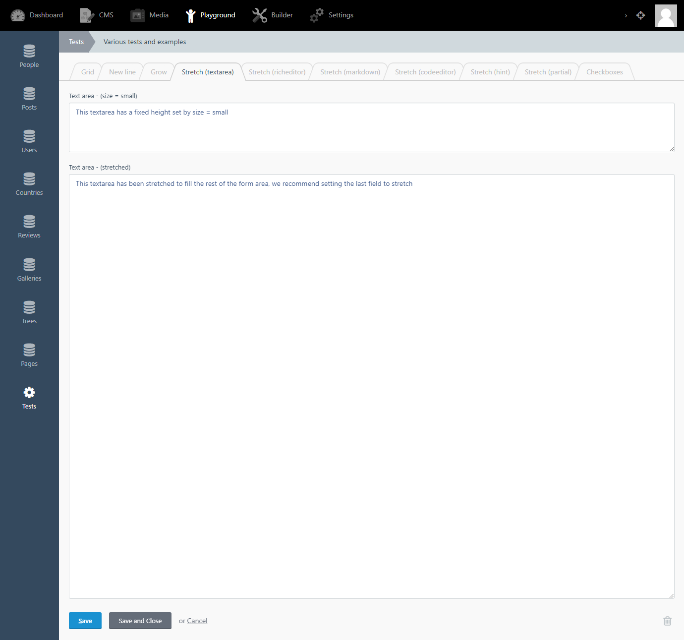 Field option "stretch: true" causes overflow / doesn't work for rich editor · Issue #2303 ...