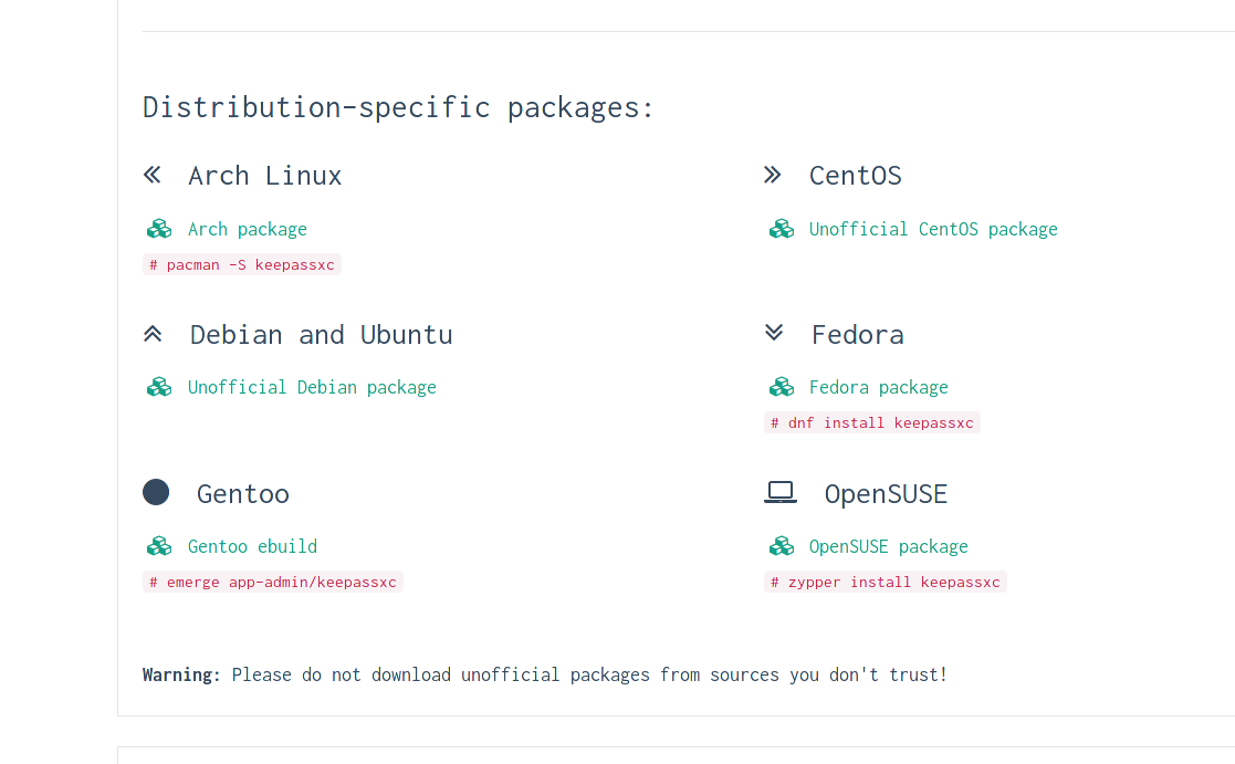 please add voidlinux on the list · Issue #1073 · keepassxreboot/keepassxc · GitHub