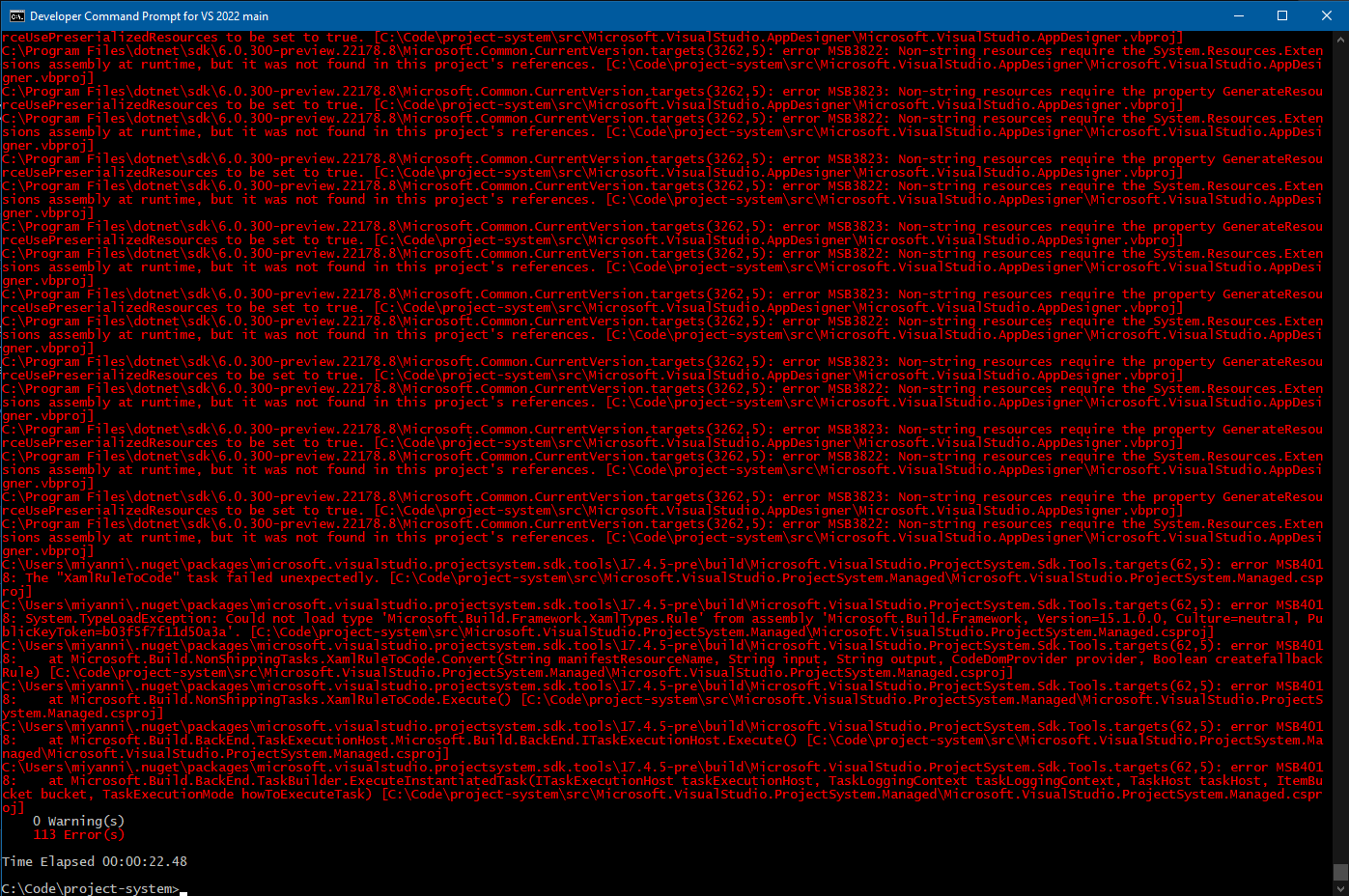 Cannot Use Dotnet Build To Build The Repo · Issue 8352 · Dotnetproject System · Github 