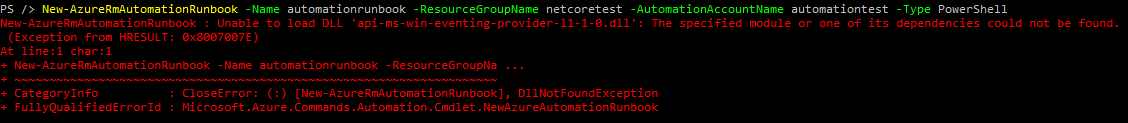 Netcore 0110 Issues · Issue 5858 · Azureazure Powershell · Github