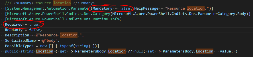 New-AzDnsZone, missing Mandatory for Location parameter · Issue #392 · Azure/autorest.powershell ...