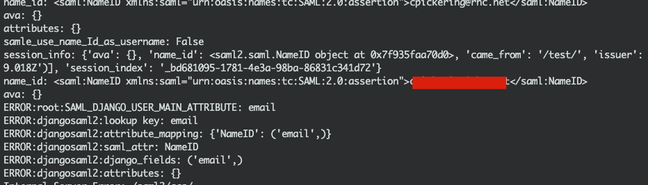 Missing ava in SAML data? · Issue #249 · IdentityPython/djangosaml2 · GitHub