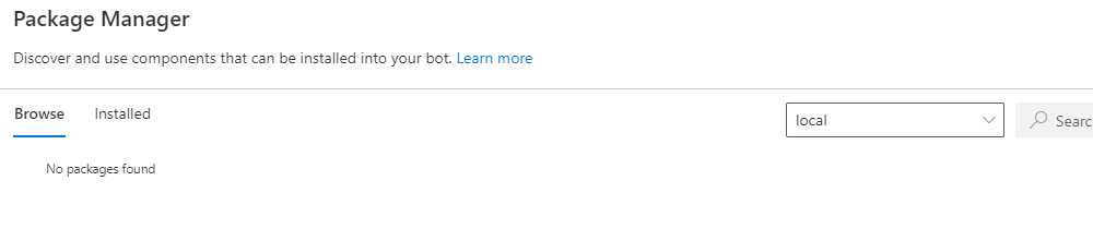 Packagemanager doesn't handle local folder nuget feed · Issue #6228 · microsoft/BotFramework ...