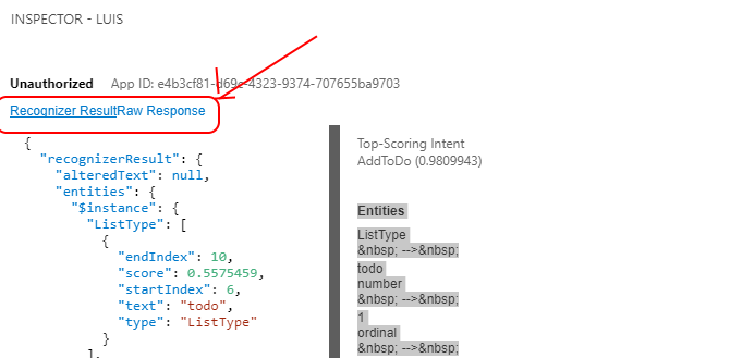 Formatting on LUIS inspector is wonky · Issue #1390 · microsoft/BotFramework-Emulator · GitHub