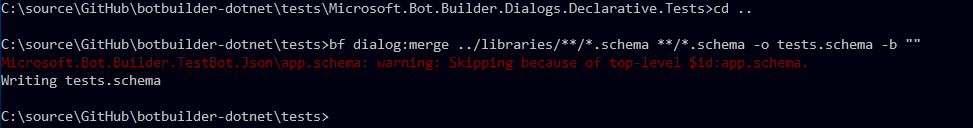 bf dialog:merge colors are bad · Issue #717 · microsoft/botframework-cli · GitHub