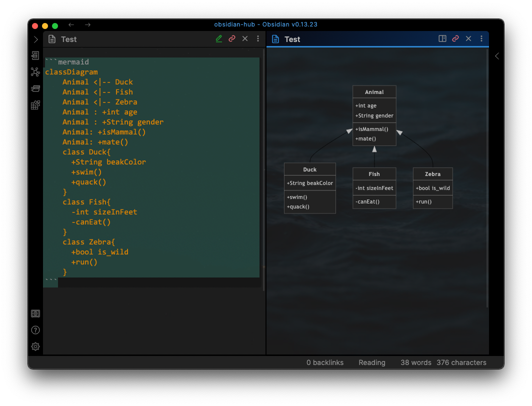 深色模式下, mermaid 图表 classDiagram 类型的图中, 箭头与背景颜色都是黑色, 难以分辨 · Issue #204 · PKM-er/Blue-Topaz ...