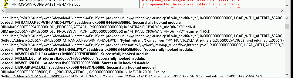 Failed To Load The Native Tensorflow Runtime Tf 1100 Windows Platform Only · Issue 10034