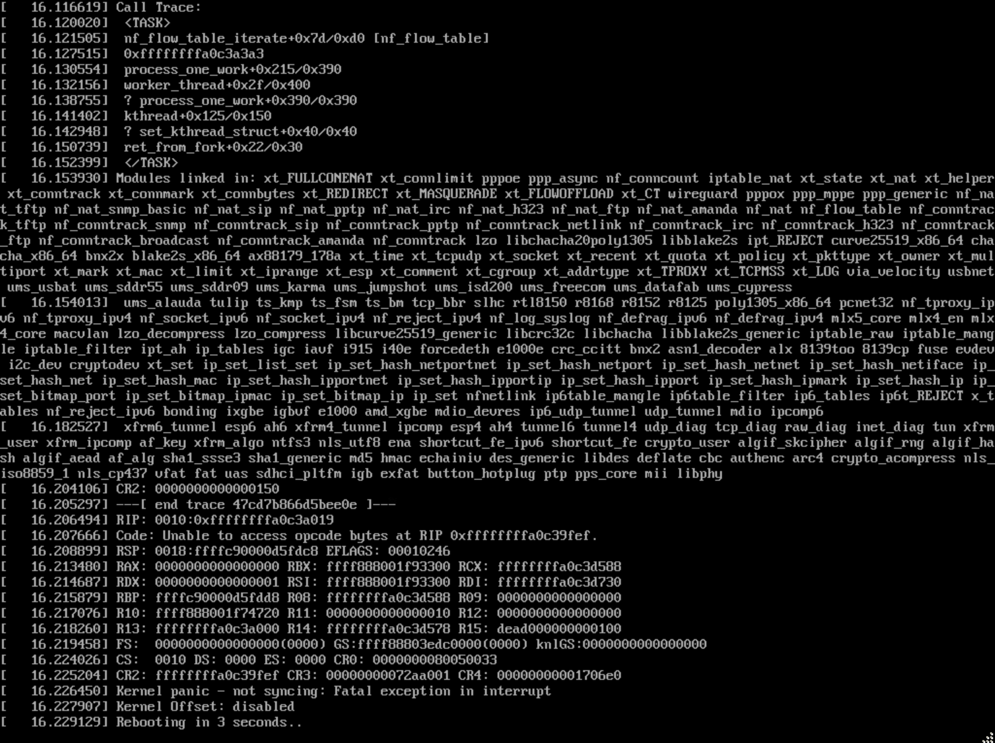 Kernel panic during DHCP process · Issue #9464 · coolsnowwolf/lede · GitHub