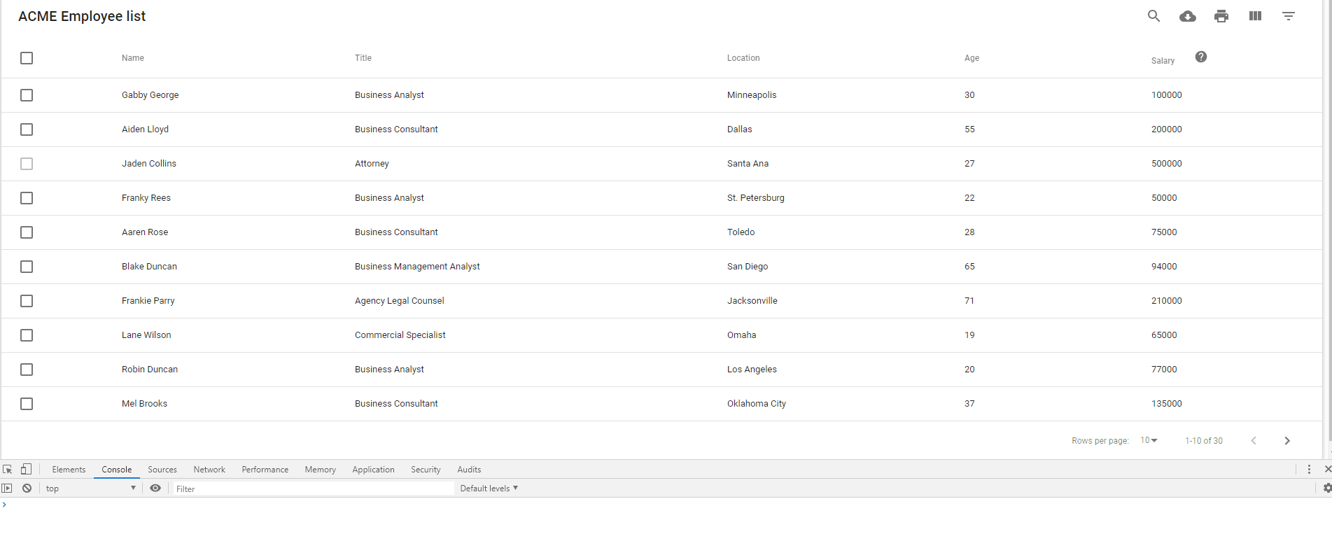 Onrowclick Triggers When Row Is Selected · Issue 553 · Gregnbmui Datatables · Github