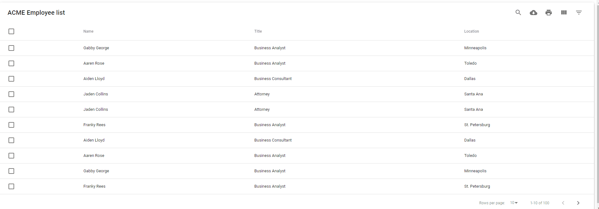 When serverSide is true. Empty data list doesn't display proper ...