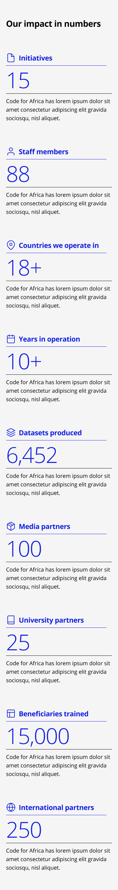 @/codeforafrica/components/ImpactCardList · Issue #98 · CodeForAfrica/ui · GitHub