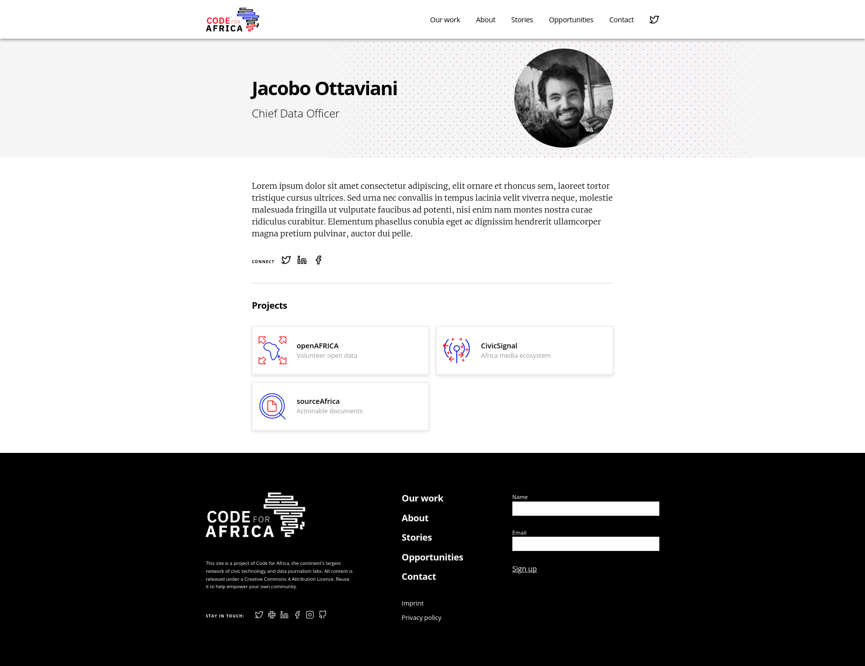 @/codeforafrica/pages/member by kilemensi · Pull Request #152 · CodeForAfrica/ui · GitHub