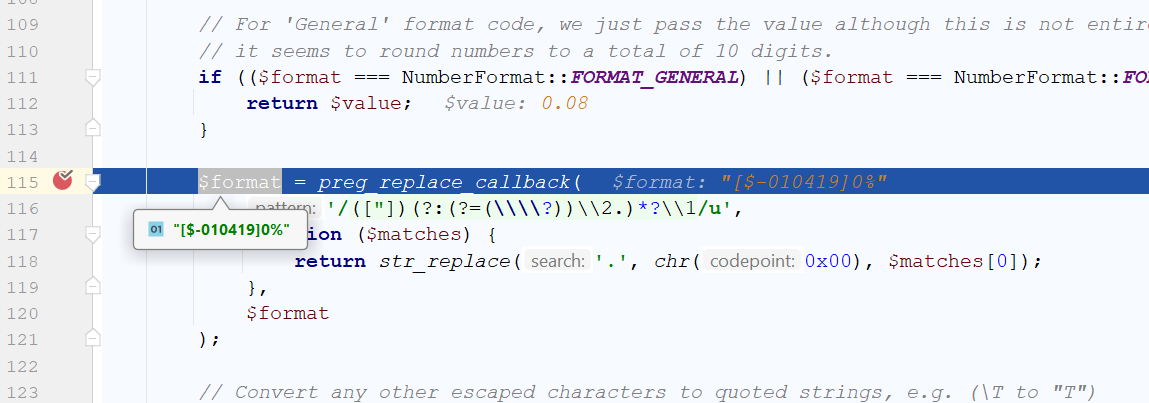 Formatter - PercentageFormat - ArgumentCountError: 4 arguments are required, 2 given · Issue ...