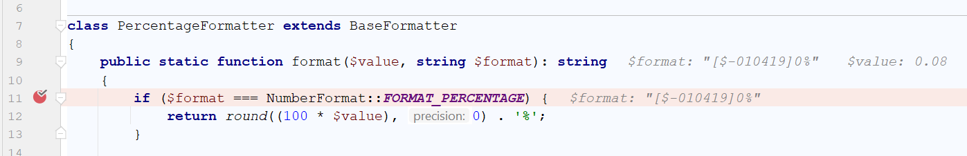 Formatter - PercentageFormat - ArgumentCountError: 4 arguments are required, 2 given · Issue ...