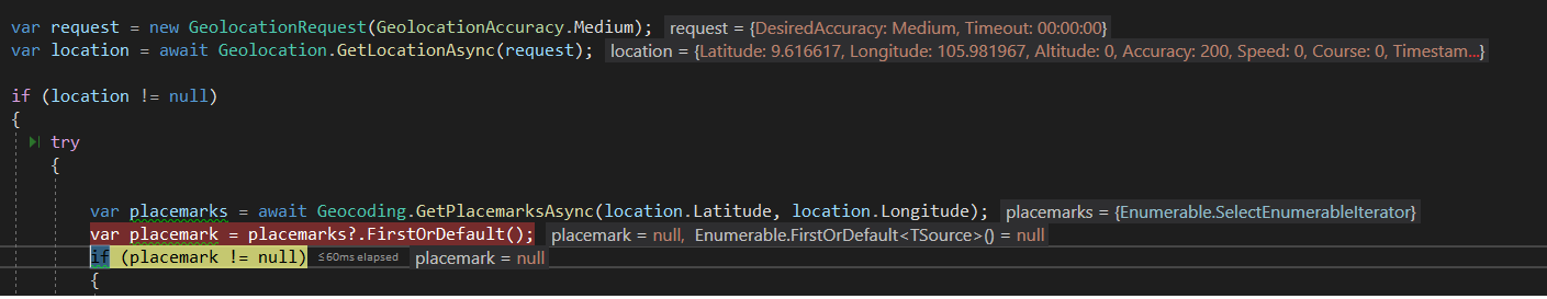placemark always null on UWP? · Issue #791 · xamarin/Essentials · GitHub