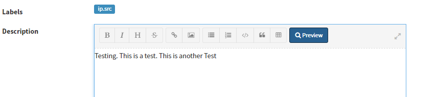 Description fields in case and/or observables does not support line breaks · Issue #484 ...