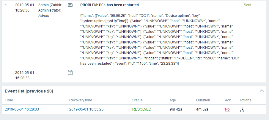 Action zabbix.ack_event does't appear to acknowledge the event · Issue #31 · StackStorm-Exchange ...
