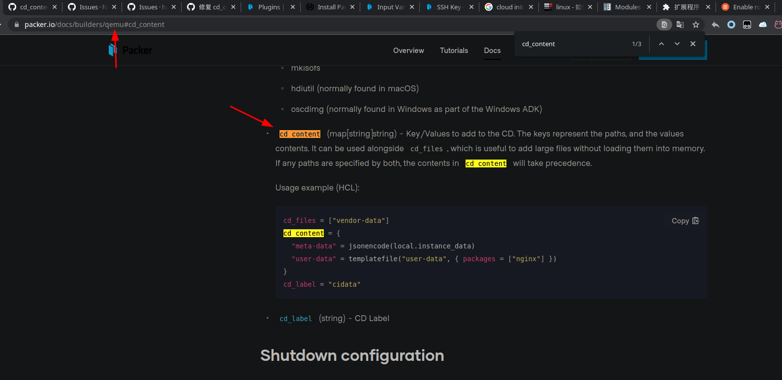 cd_content mentioned in docs but not in packer binary in QEMU builder · Issue #11289 · hashicorp ...