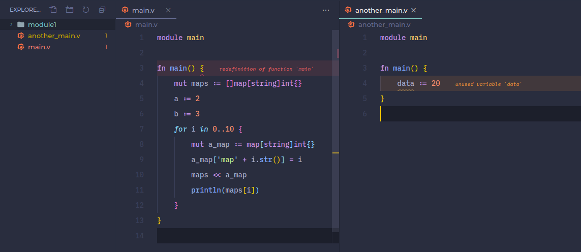 Redefinition Of Function Main · Issue 142 · Vlangvscode Vlang · Github 7057