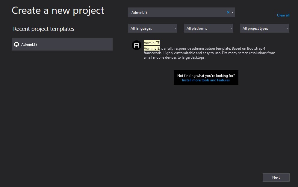 Question regarding AdminLTE3.MVC · Issue #1 · somaraj/AdminLTE-VS ...