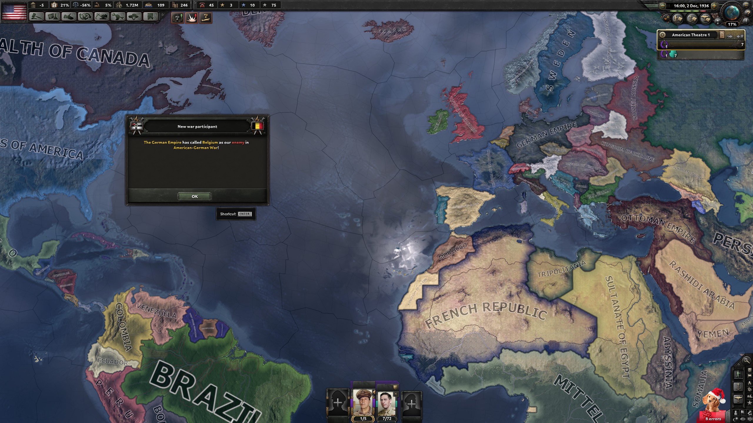 War with Germany over Liberia that wasn't in the Reichspakt · Issue ...