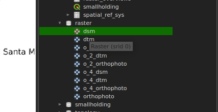 Confusing SRID tooltip for pgraster layers in browser · Issue #42068 · qgis/QGIS · GitHub