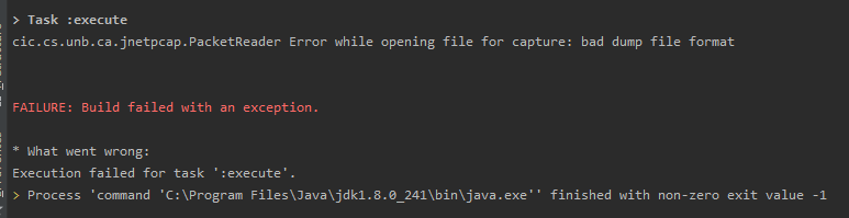 CICFlowMeter conversion error · Issue #91 · ahlashkari/CICFlowMeter · GitHub