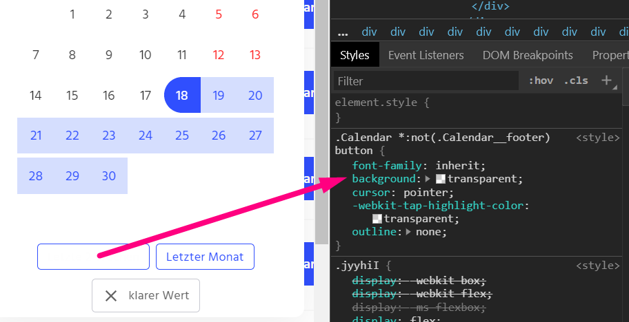 Remove styling for `(.Calendar__footer) button` · Issue #165 · Kiarash-Z/react-modern-calendar ...