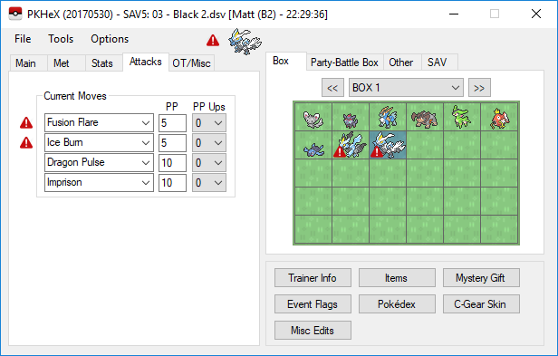 B2/W2 Bug Reports · Issue #1211 · kwsch/PKHeX · GitHub