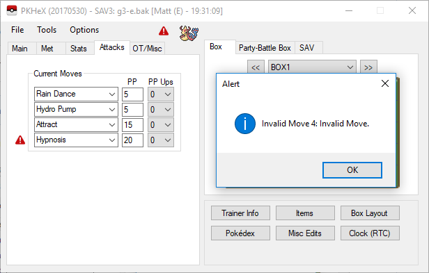 milotic gen 3 error · Issue #1229 · kwsch/PKHeX · GitHub