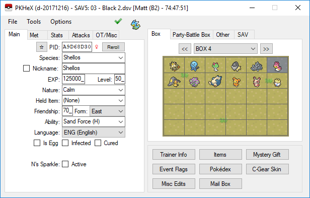 BW/B2W2 Bug Reports · Issue #1702 · kwsch/PKHeX · GitHub