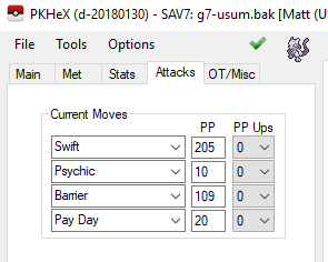Gen1 Mewtwo with Pay Day illegal flag · Issue #1794 · kwsch/PKHeX · GitHub