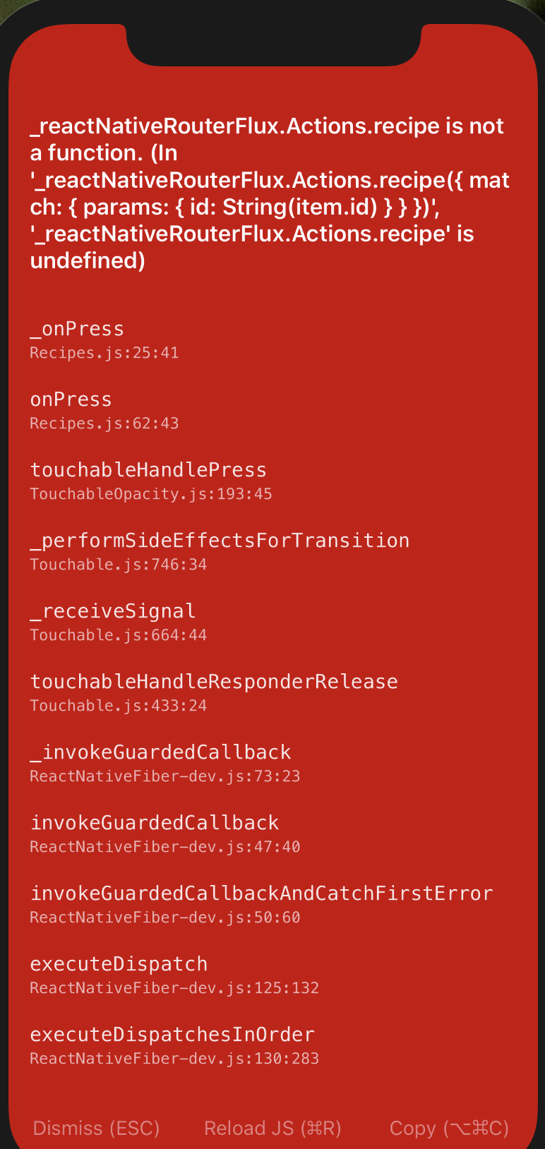 Error loading Recipe · Issue #137 · mcnamee/react-native-starter-kit · GitHub