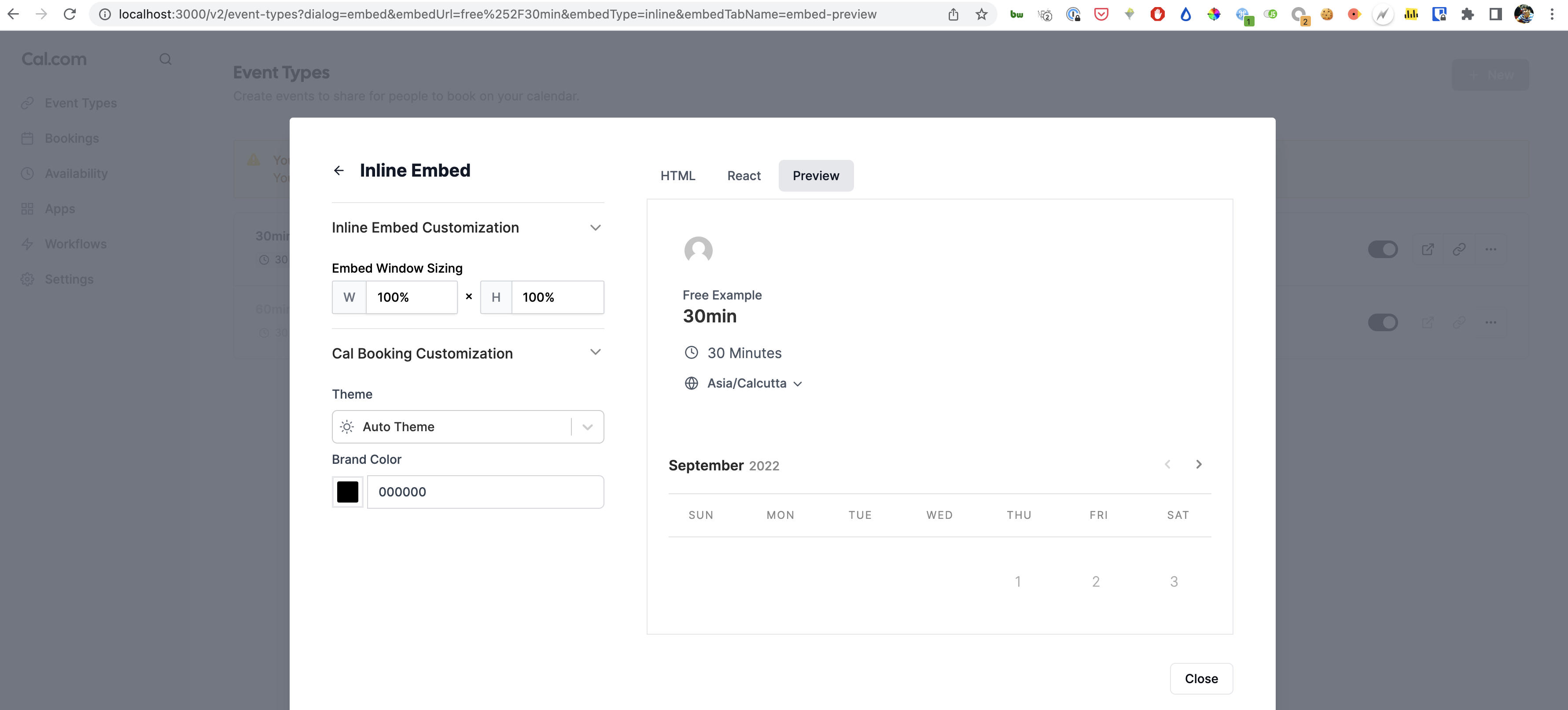 Embed Dialog Width and Height should be increased to give preview enough space. · Issue #4514 ...