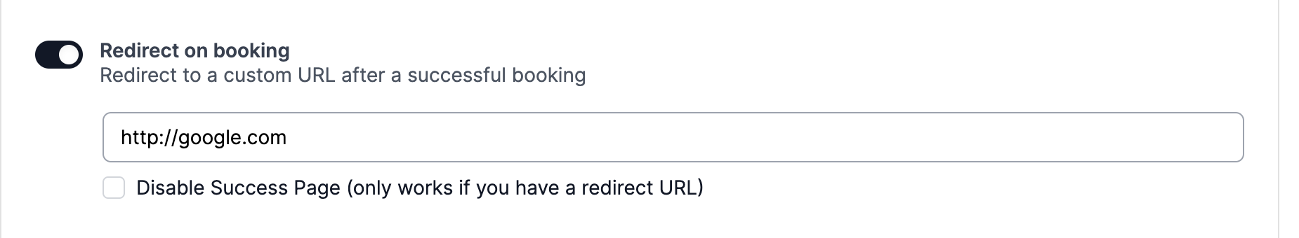 [CAL-340] Toggle to disable success page when success redirect is enabled · Issue #5446 · calcom ...