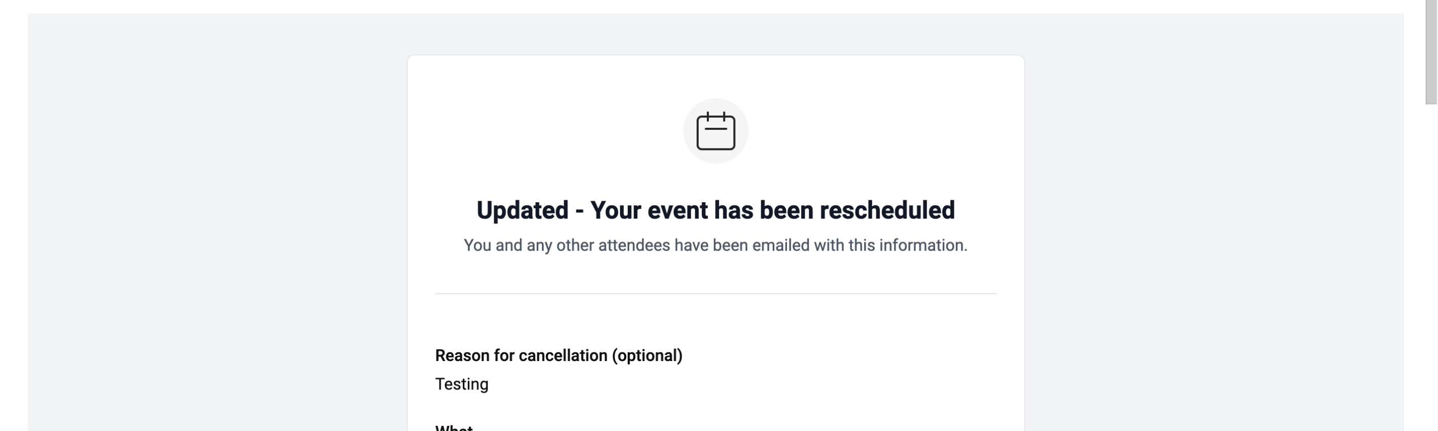 [CAL-1257] When a booking is rescheduled, email says "Reason for Cancellation" instead of ...