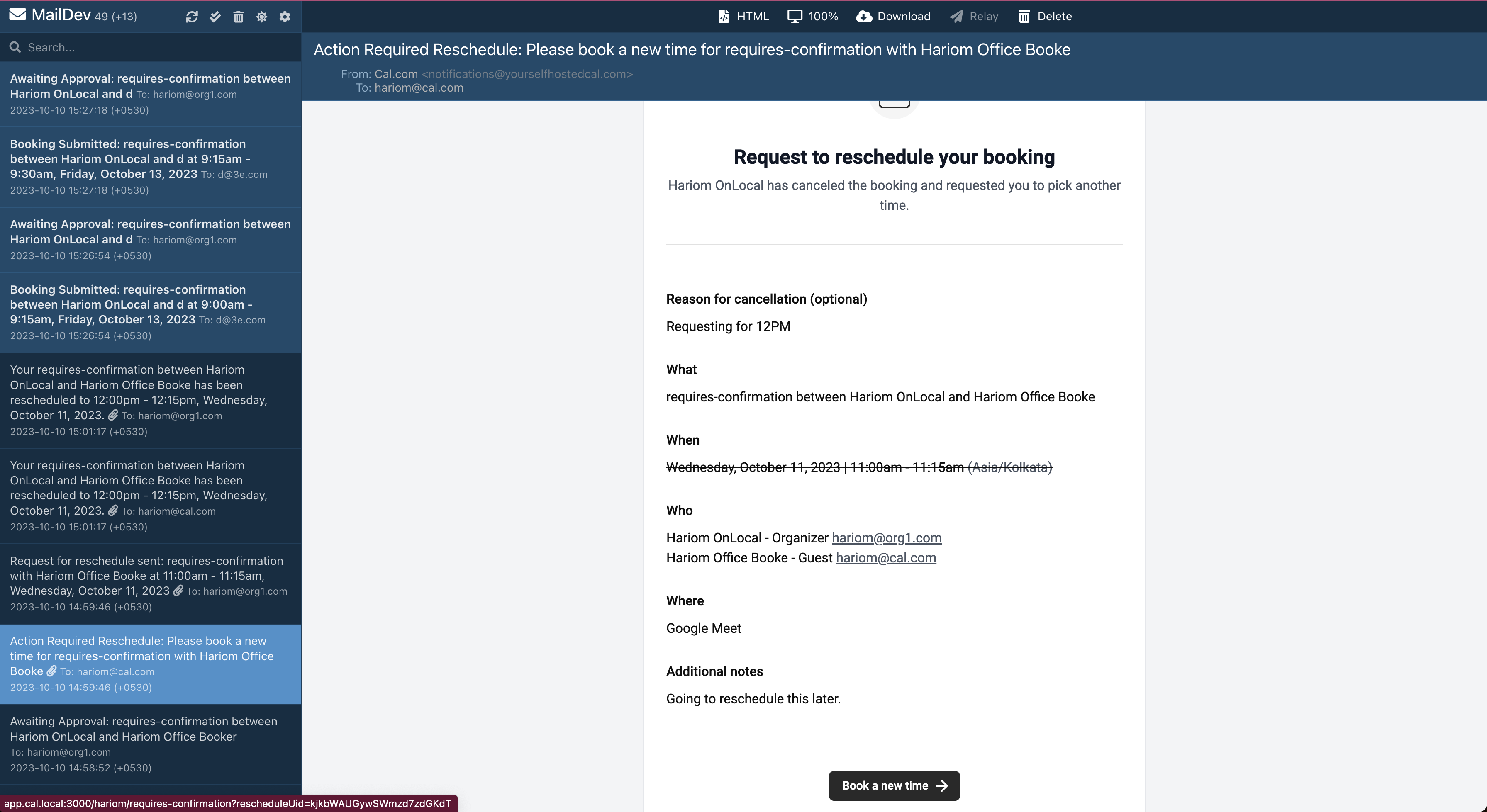 [CAL-2602] Request reschedule broken for org event booking. · Issue #11785 · calcom/cal.com · GitHub