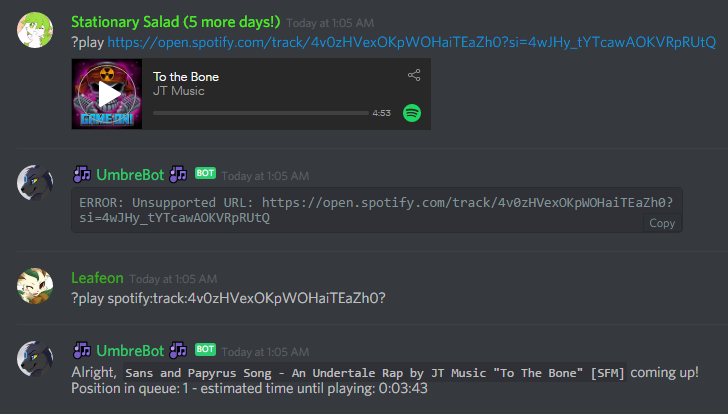 Url · Issue 1583 · Just Some