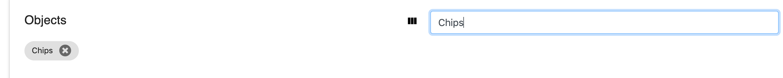 Add Chips in the header which the data was filtered · Issue #486 · mbrn/material-table · GitHub