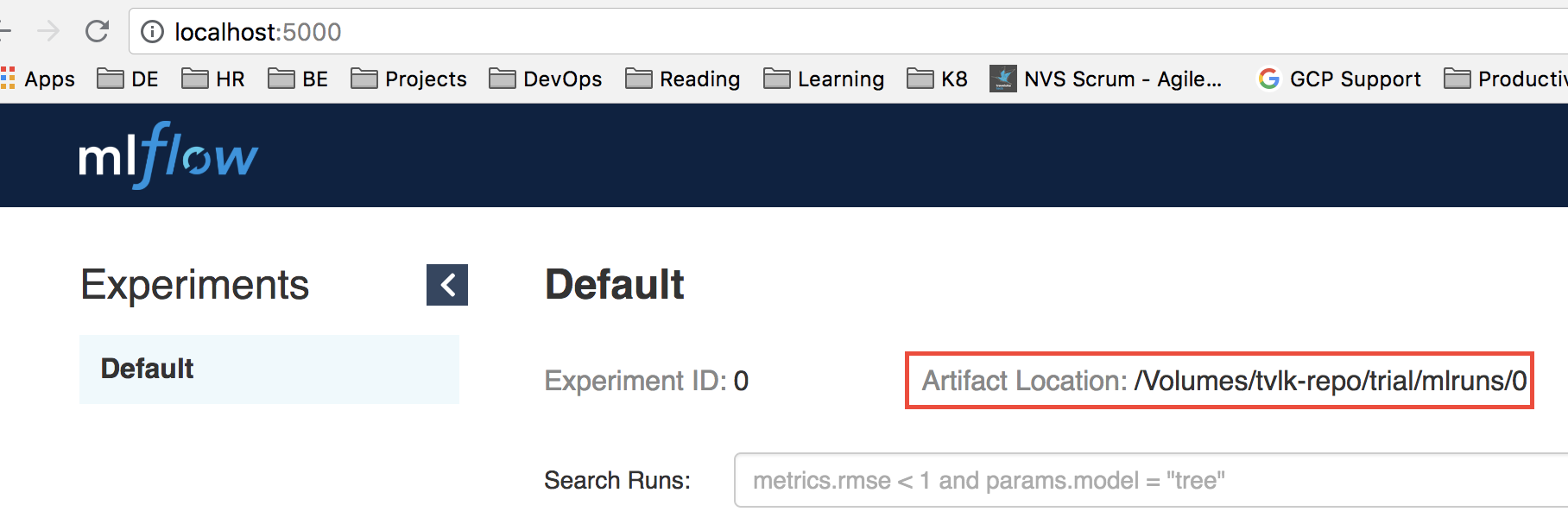 404 when executing `mlflow ui` from mlflow repos root folder · Issue #101 · mlflow/mlflow · GitHub