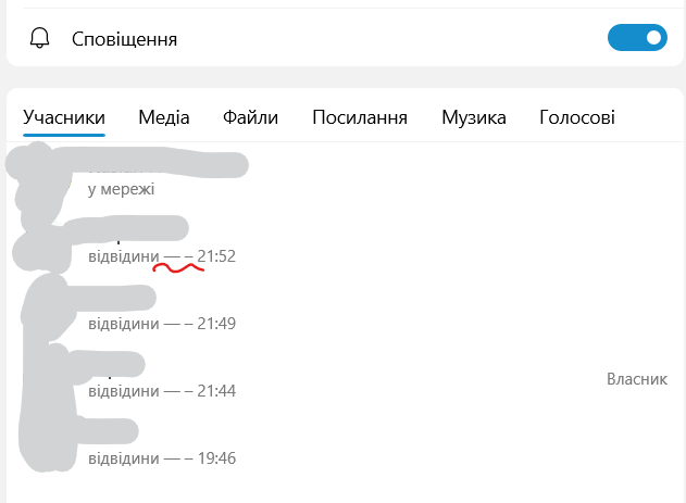 Double dash in Ukrainian localization under Members tab · Issue #2203 · UnigramDev/Unigram · GitHub